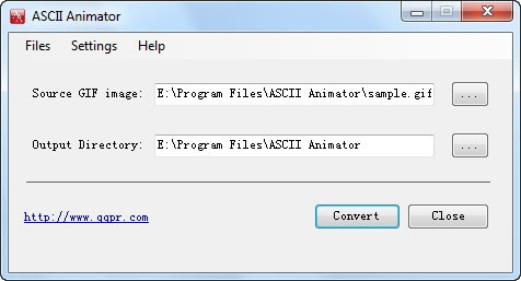 Convert animated GIFs to animated ASCII